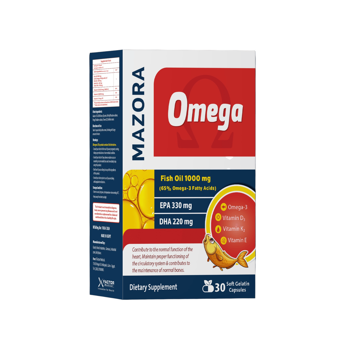 Mazora Omega 30 soft gelatin capsules - Cosmoshop